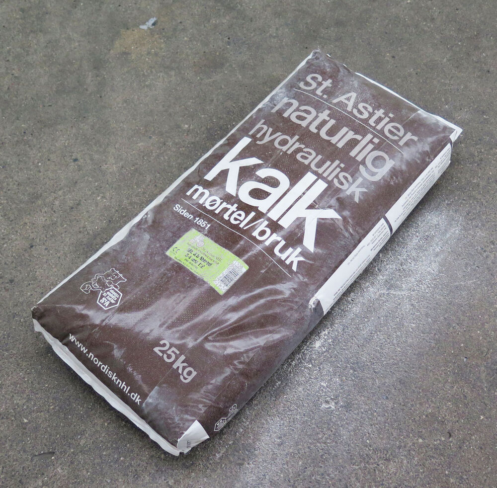 Hydraulisk kalk Mørtel 0-4 mm 1:2 (KKh 35/65/500) - Genbyg
