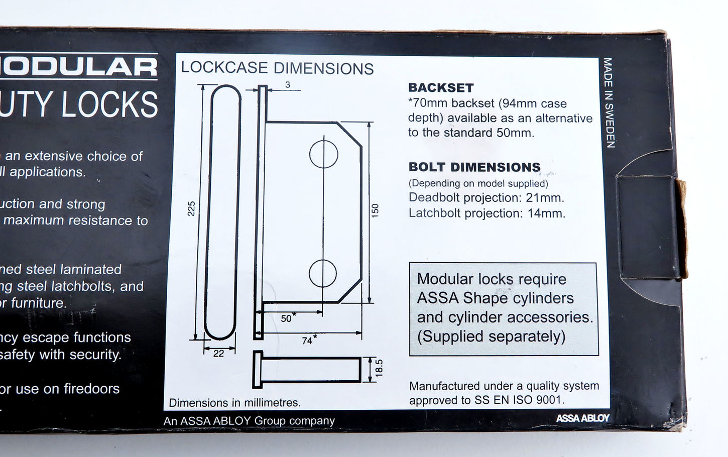 Låsekasse - Assa Modular - Genbyg